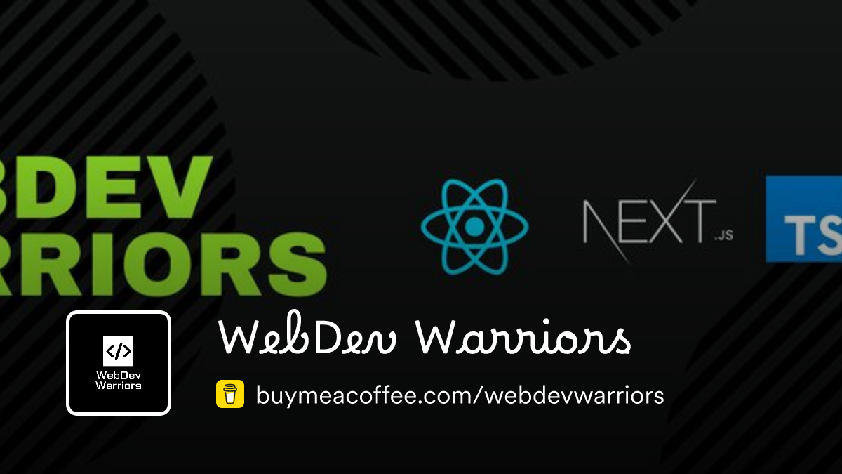 WebDev Warriors is Creating Cool Web Project - Buymeacoffee