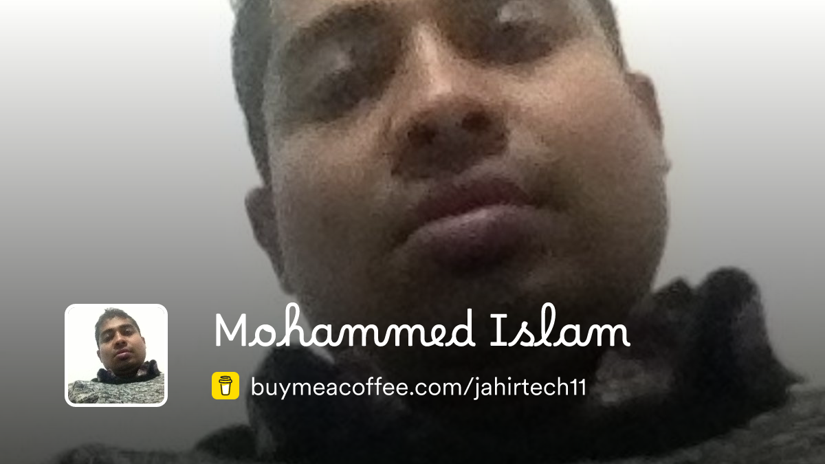 Mohammed Islam is ASP.Net Tutorial Videos in YouTube. - Buymeacoffee
