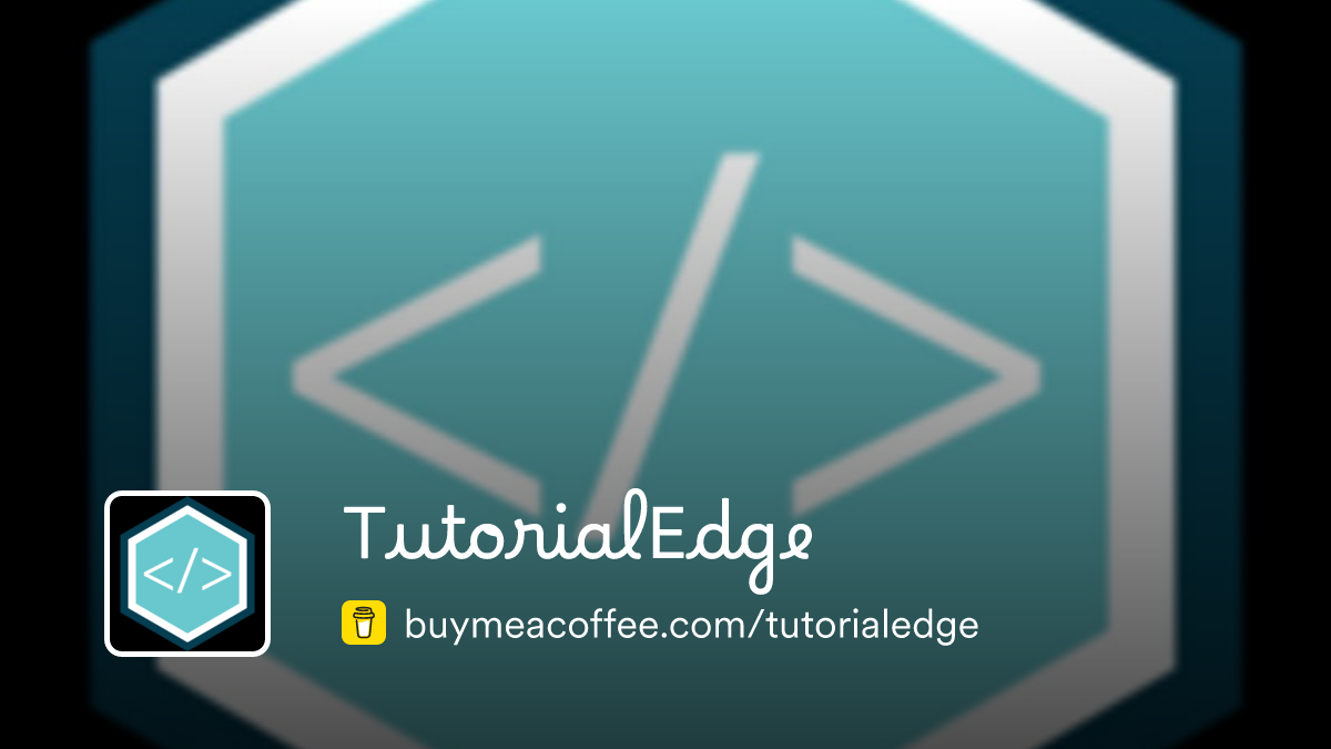 TutorialEdge - Buymeacoffee
