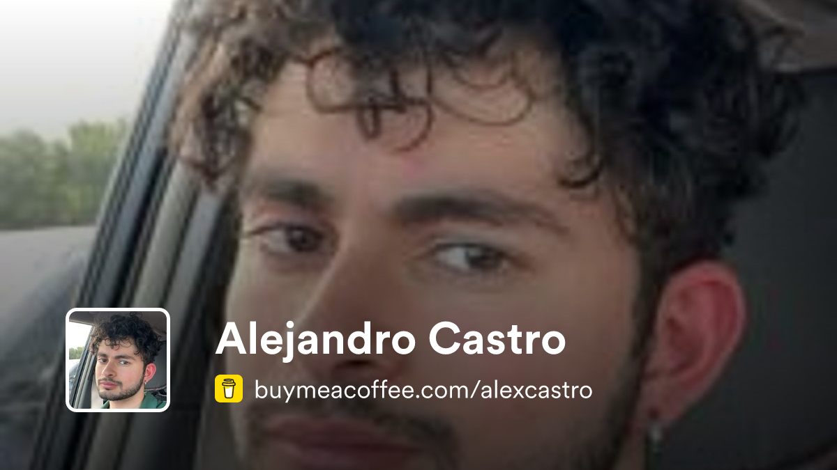 Alejandro Castro - Buymeacoffee