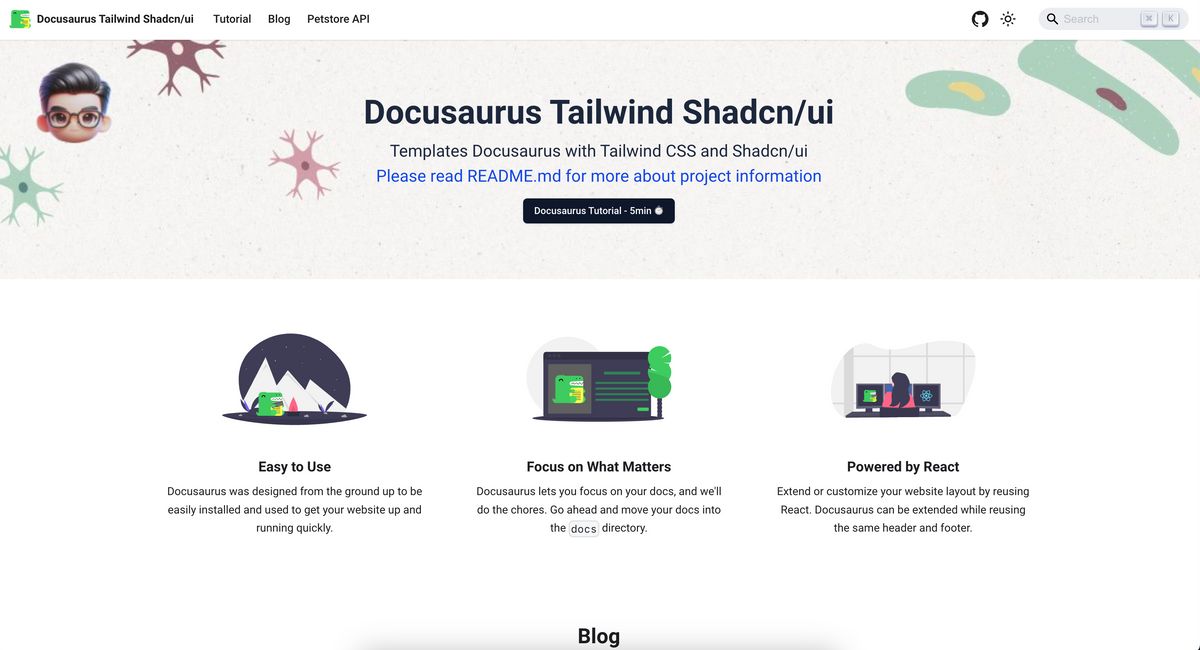 Integrating TailwindCSS & Shadcn/UI with Docusaurus — Thanh Nam Nguyen - Buymeacoffee
