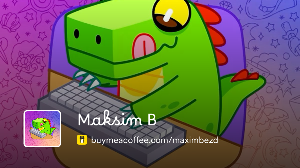 Extras | Maksim B - Buymeacoffee