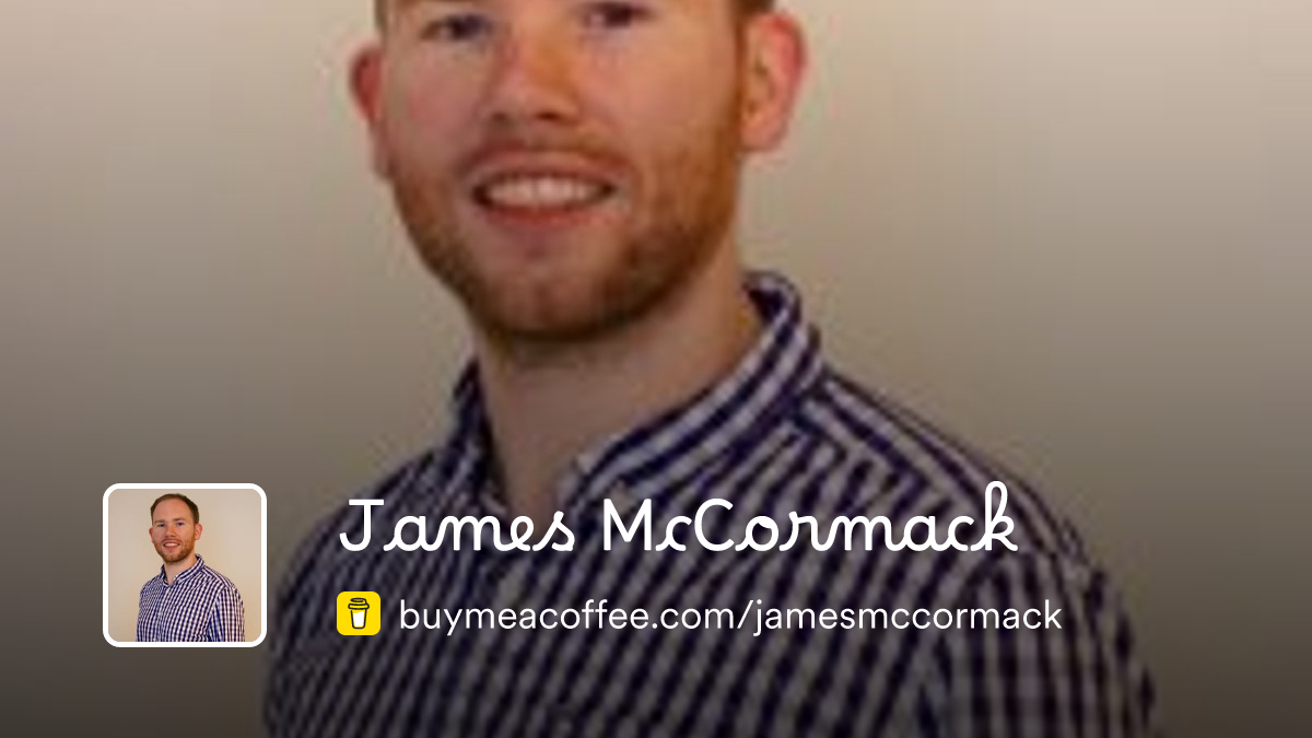 James McCormack - Buymeacoffee