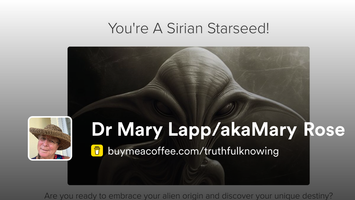 Dr Mary Lapp/akaMary Rose - Buymeacoffee