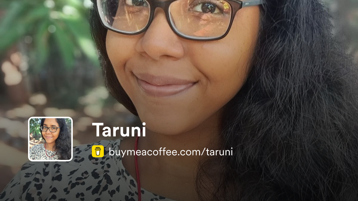 Taruni - Buymeacoffee