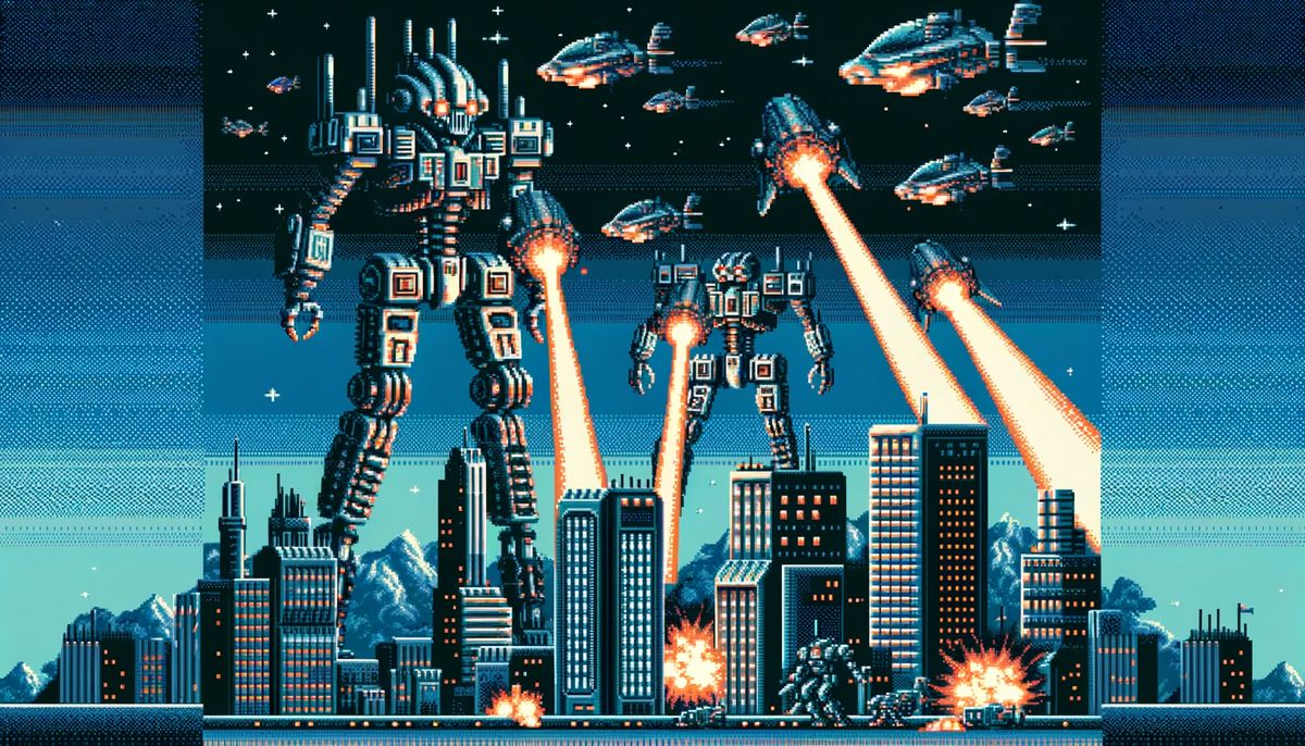 Play "8-Bit Aliens" — Adventure Inked - Buymeacoffee