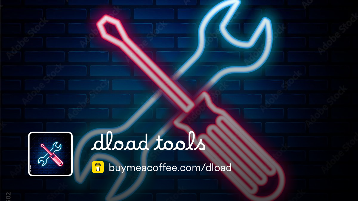 dload tools - Buymeacoffee