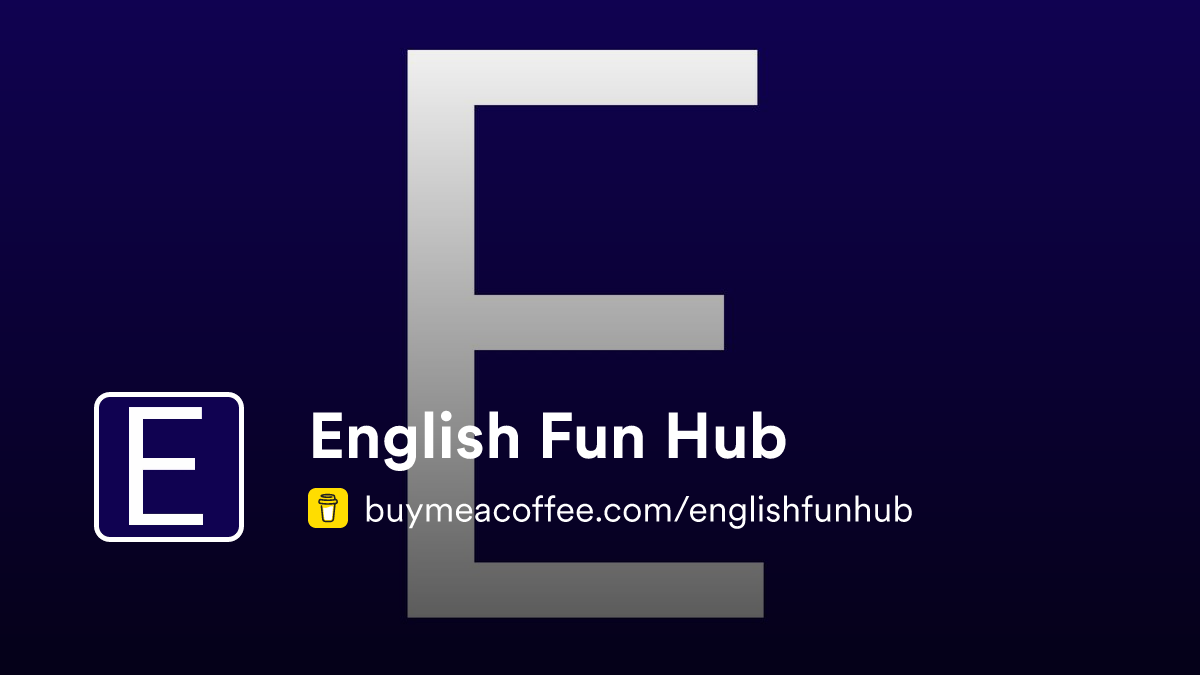 English Fun Hub Buymeacoffee