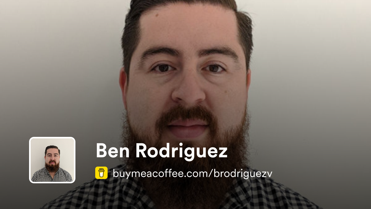 Ben Rodriguez - Buymeacoffee