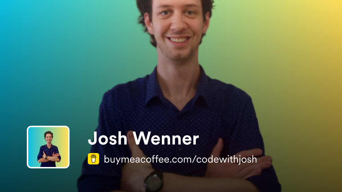 Josh Wenner is Weekly Python Newsletter, YouTube, Podcasts, more... - Buymeacoffee