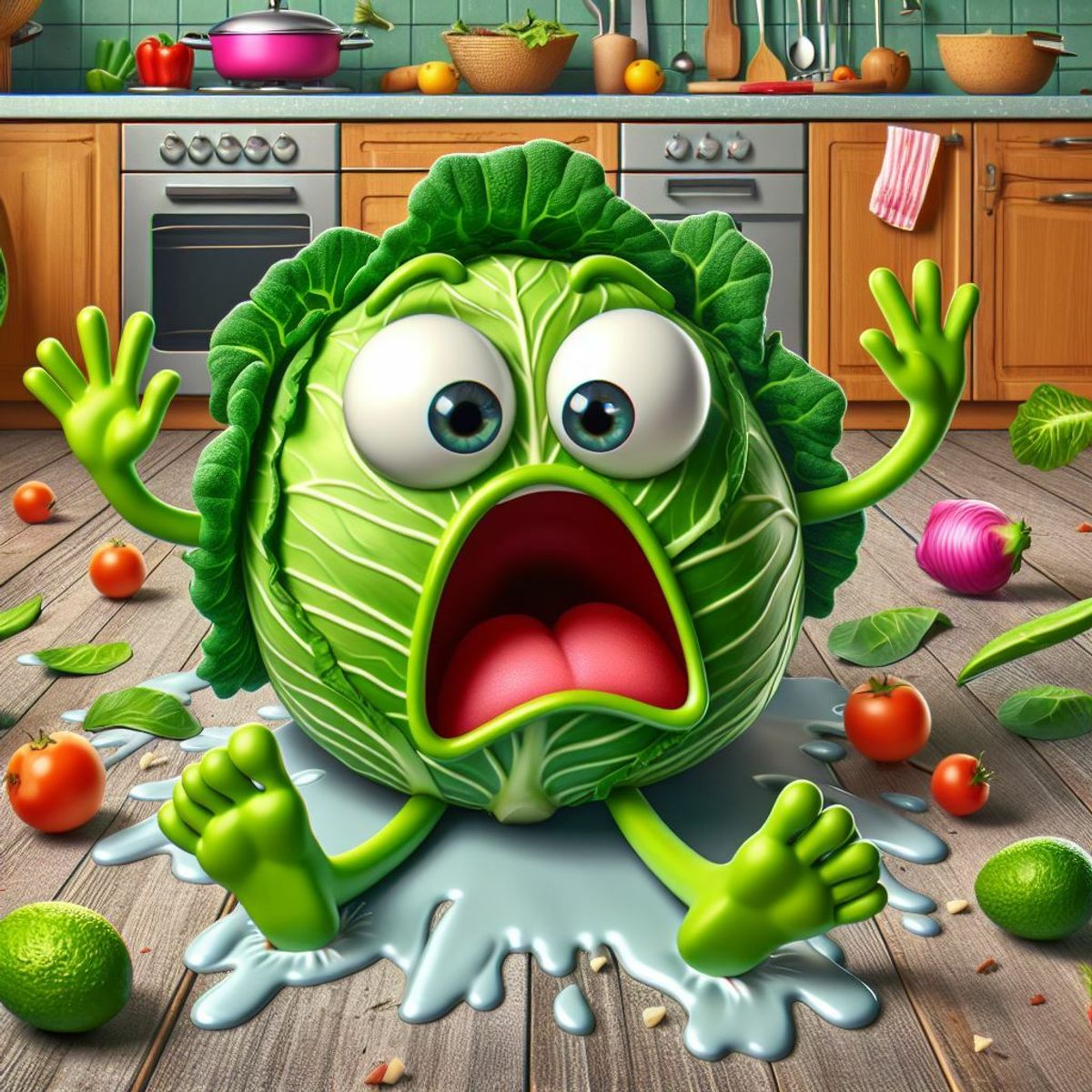 FREE New catagory Cabbage Crazy Pictures Drawings 3D images,Wheelchair ...