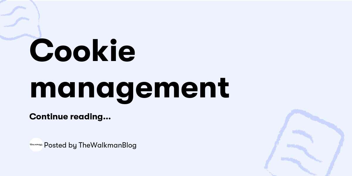Cookie management — TheWalkmanBlog - Buymeacoffee
