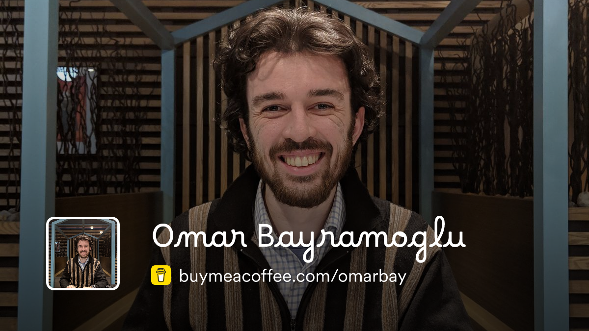 Omar Bayramoglu is Coffee Articles - Buymeacoffee