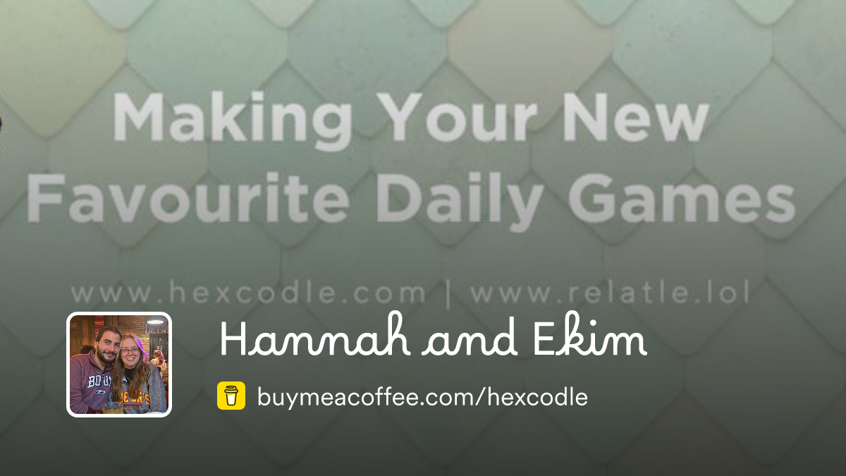 Hannah and Ekim is Creating Online Games - Buymeacoffee