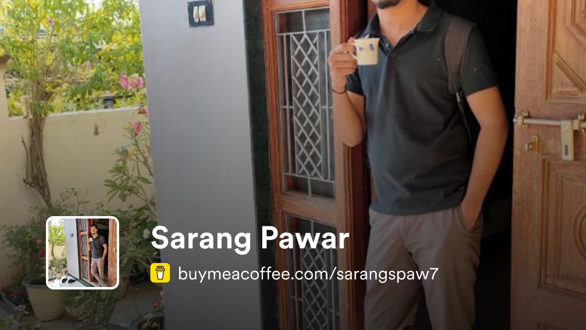 Sarang Pawar is editing - Buymeacoffee