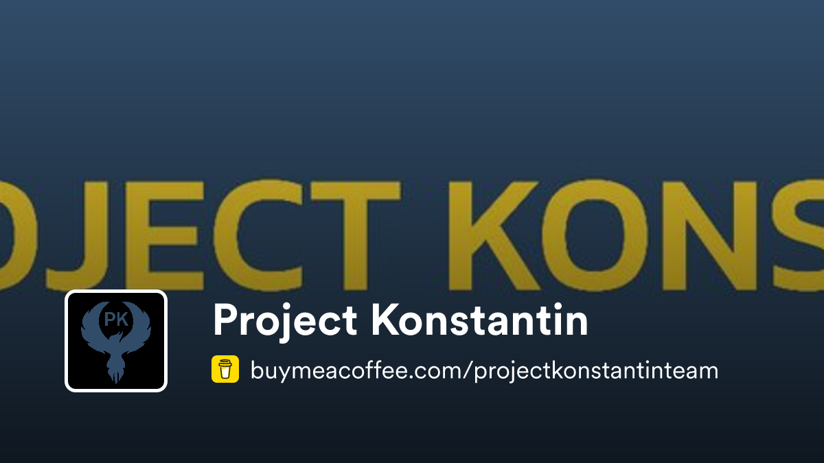 Project Konstantin - Buymeacoffee