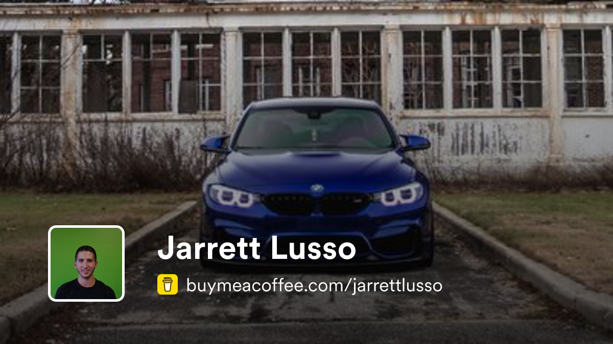 Jarrett Lusso is creating random web projects for fun! - Buymeacoffee
