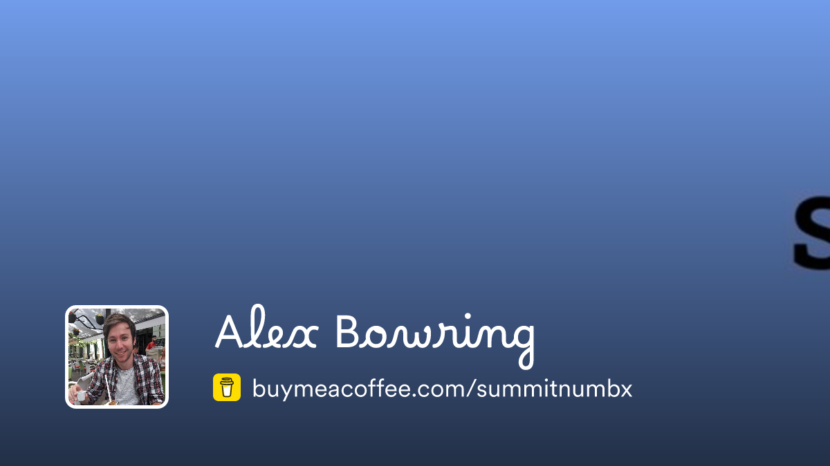 Alex Bowring is Creator of the Summit number game - Buymeacoffee