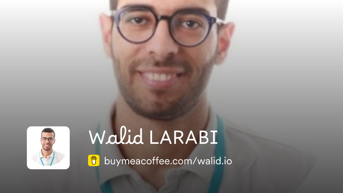 Walid LARABI - Buymeacoffee