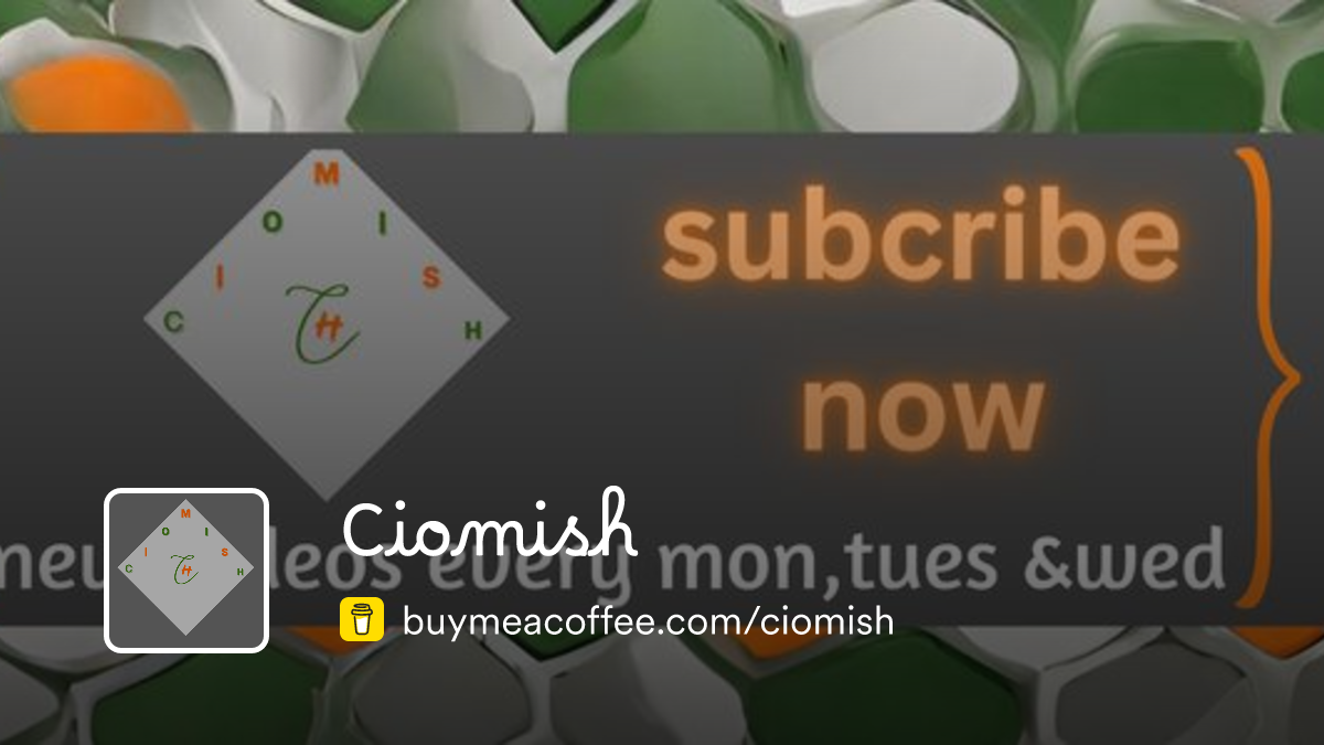 Ciomish is coding and programming - Buymeacoffee