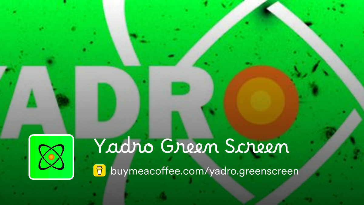 Yadro Green Screen - Buymeacoffee