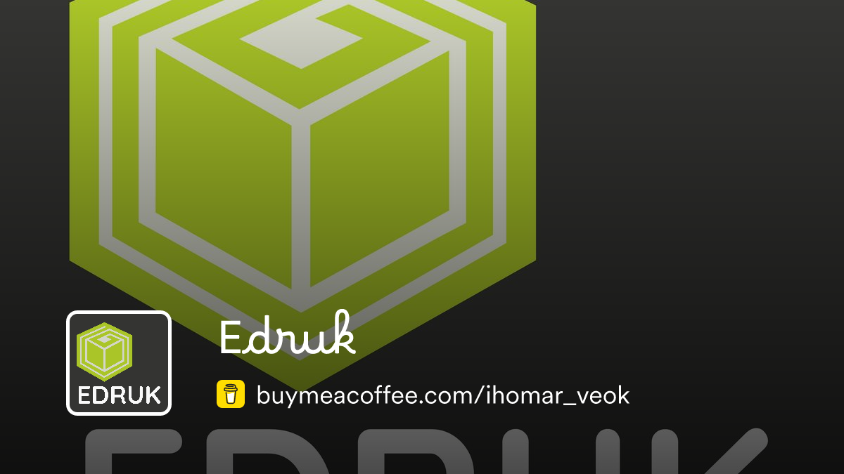 Edruk - Buymeacoffee