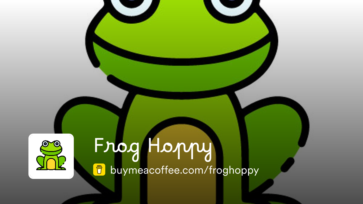 Frog Hoppy - Buymeacoffee