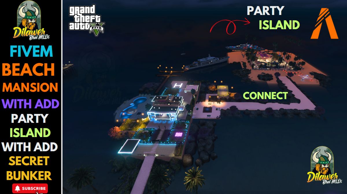 fivem Beach mlo party island 2mlo pack with add gang bunker Fivem gang ...