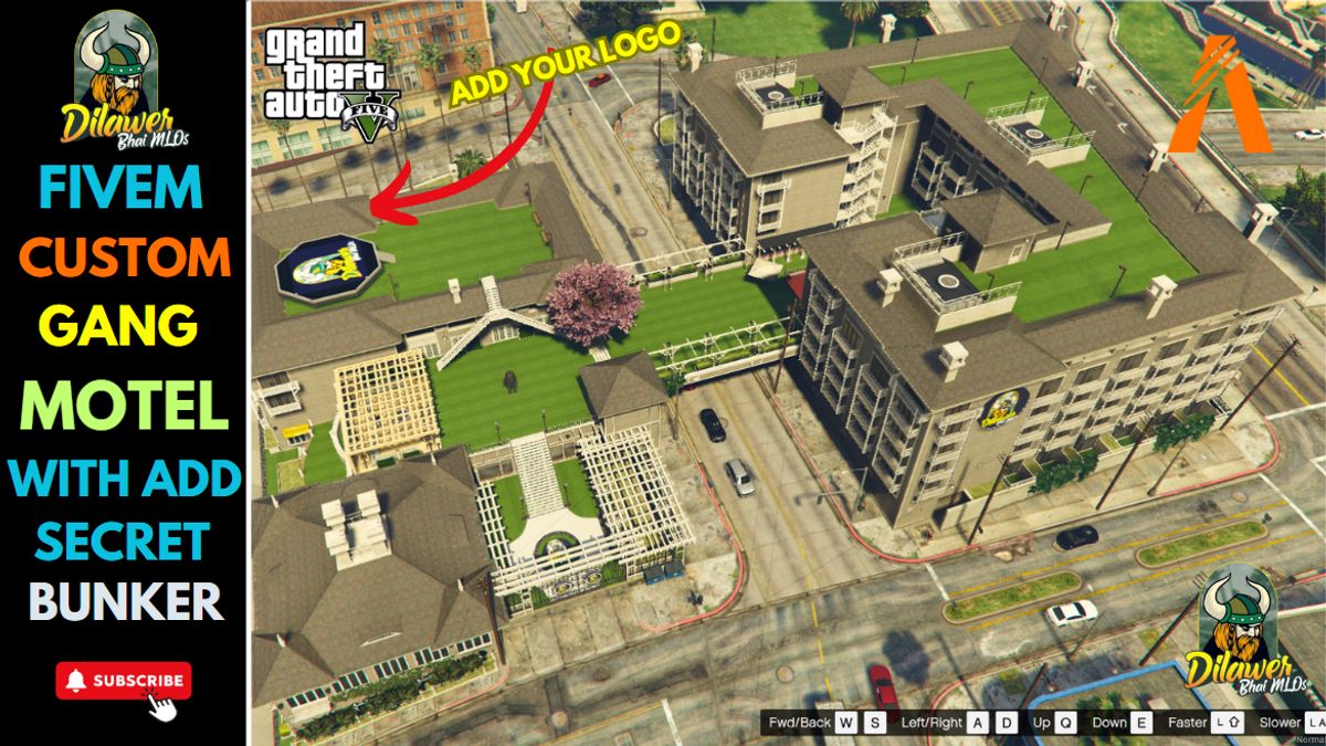 Fivem Custom Gang Motel with add bunker Fivem gang villa gang interior ...