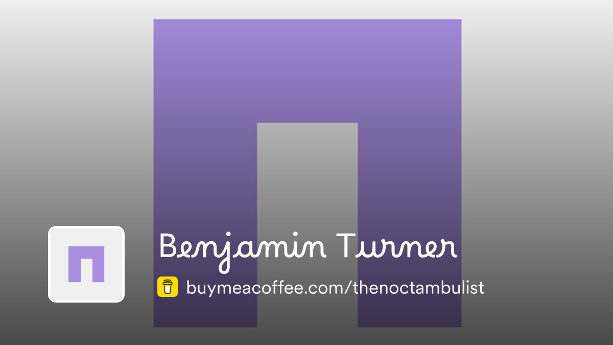 Benjamin Turner - Buymeacoffee