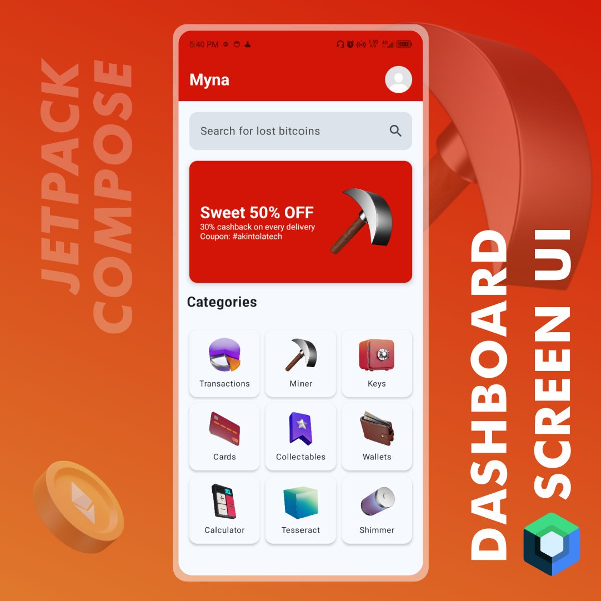 🚀 Mobile App Dashboard UI – A Seamless Jetpack Compose Experience ...
