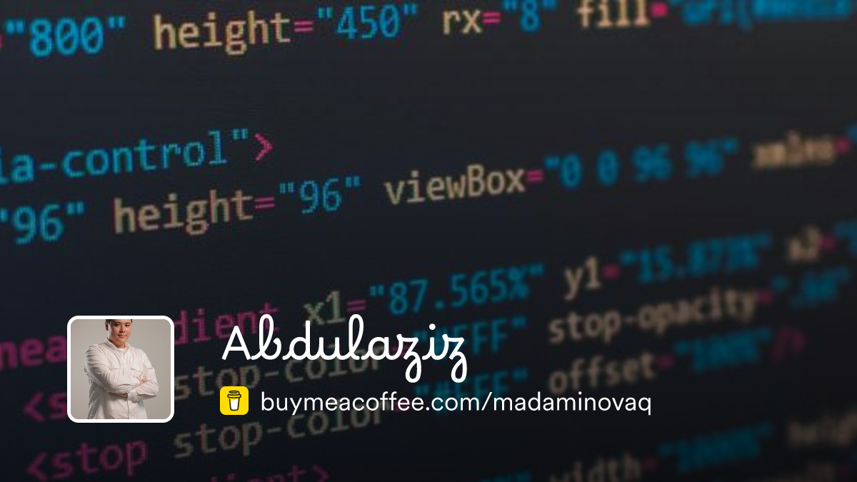 Abdulaziz is Back-end Developer @ Freelance | Python Programming - Buymeacoffee