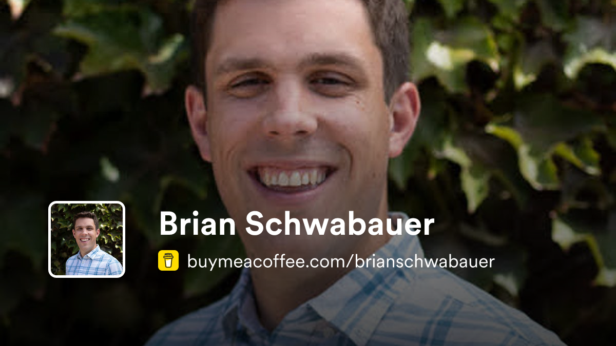 Brian Schwabauer - Buymeacoffee