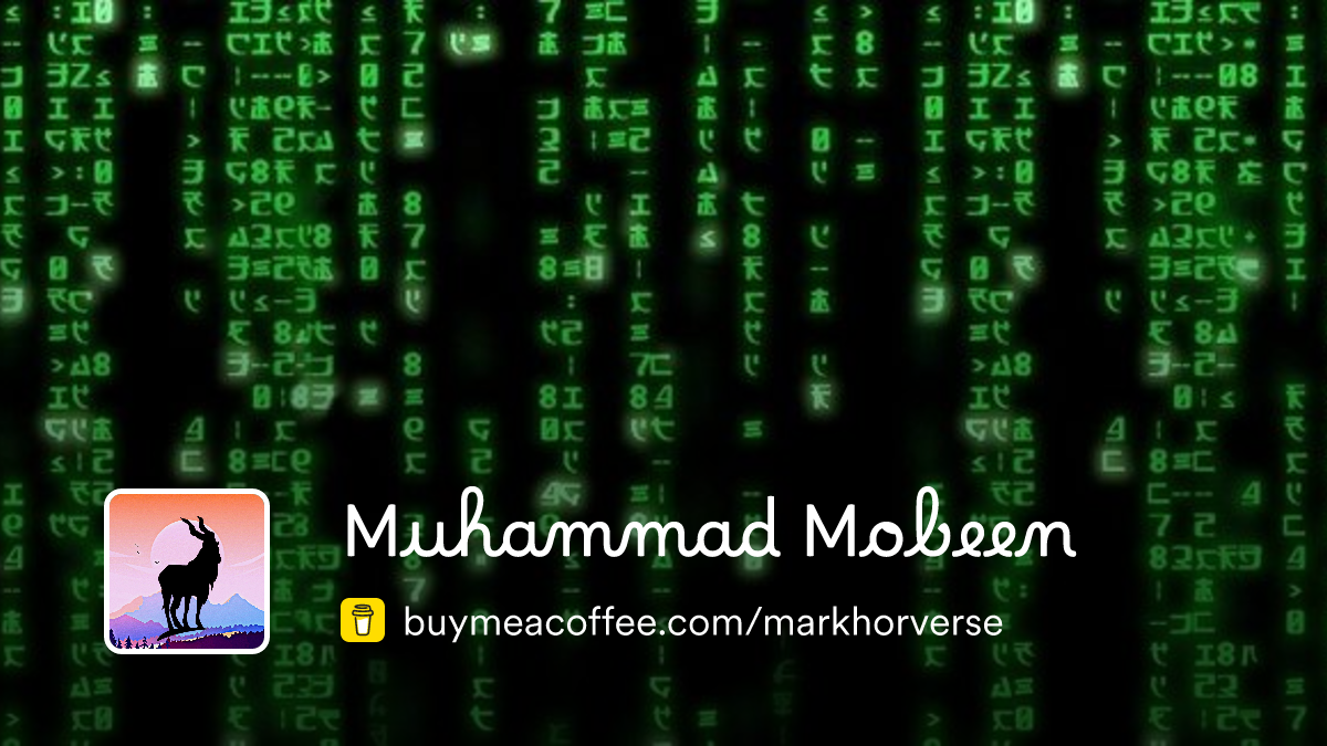 Muhammad Mobeen - Buymeacoffee