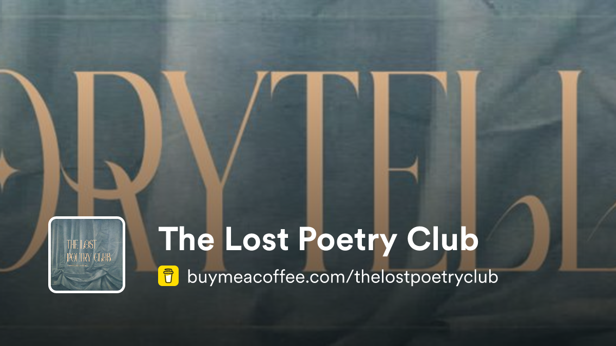 The Lost Poetry Club is An Audible Zine Podcast - Buymeacoffee