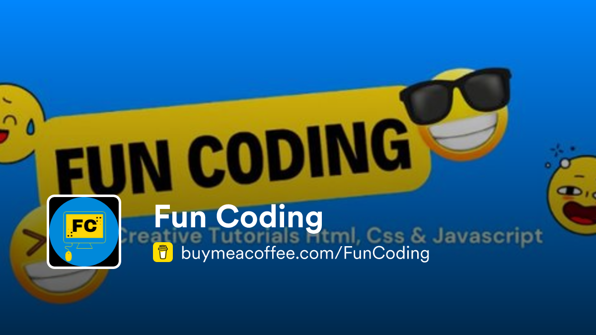 Fun Coding is Be a Designer & Developer With Fun! - Buymeacoffee