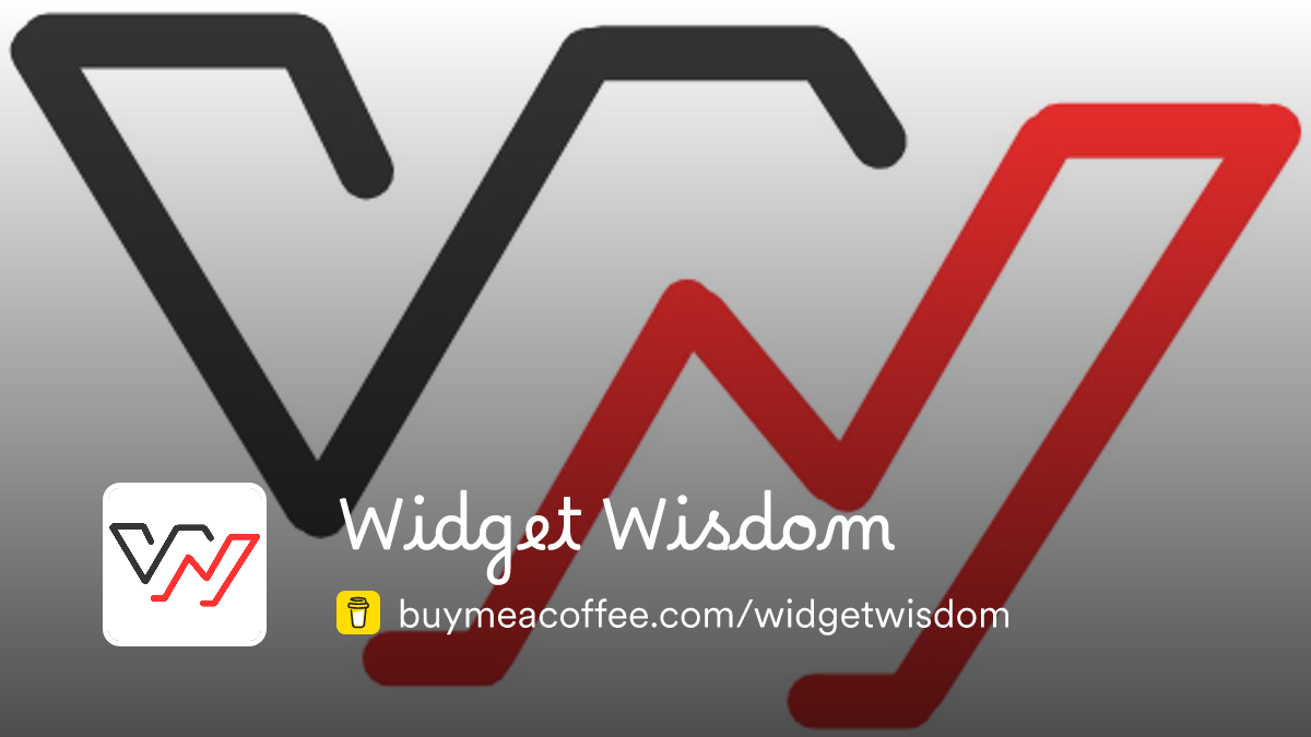 Widget Wisdom - Buymeacoffee
