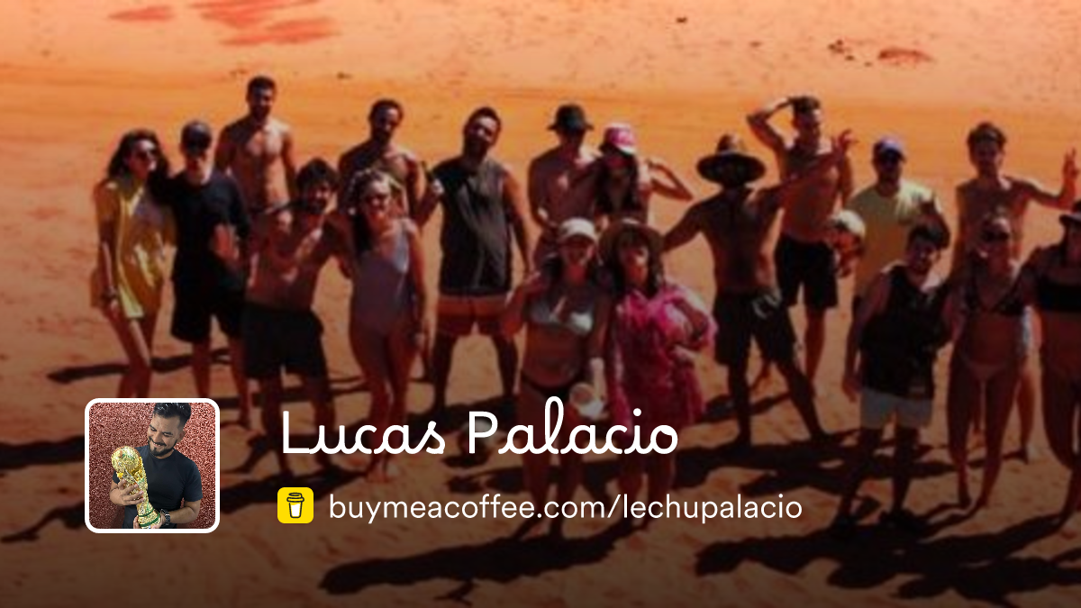 Lucas Palacio is YOUTUBER - Buymeacoffee