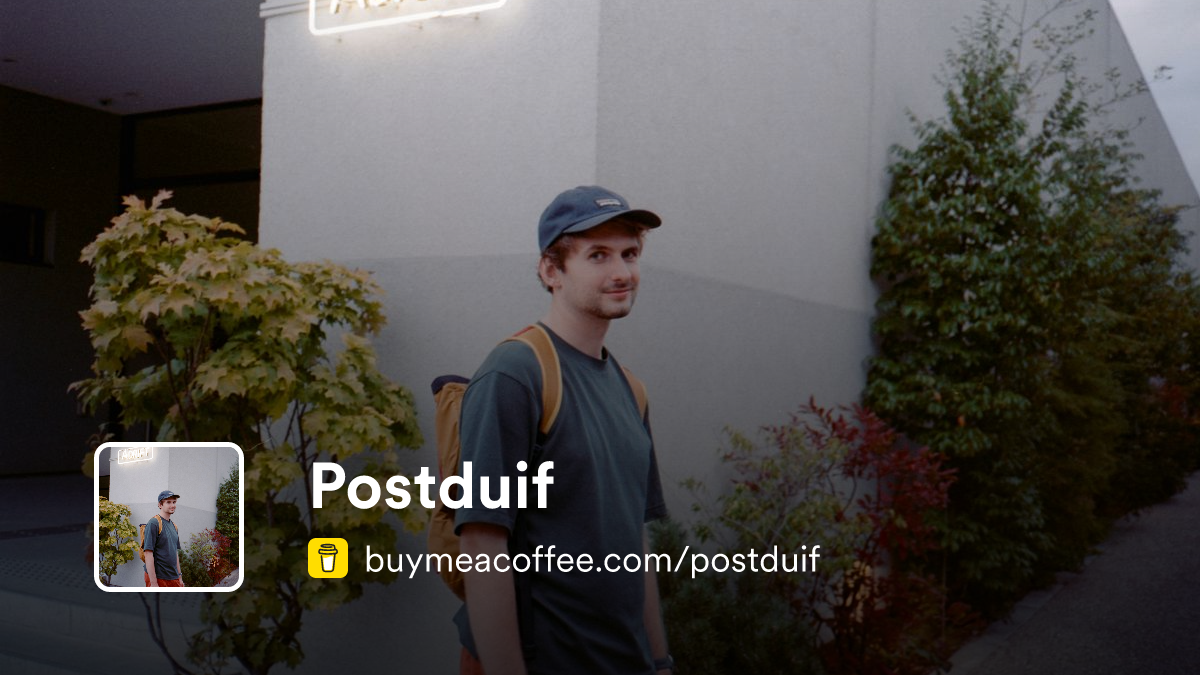 Postduif is open source tools! - Buymeacoffee