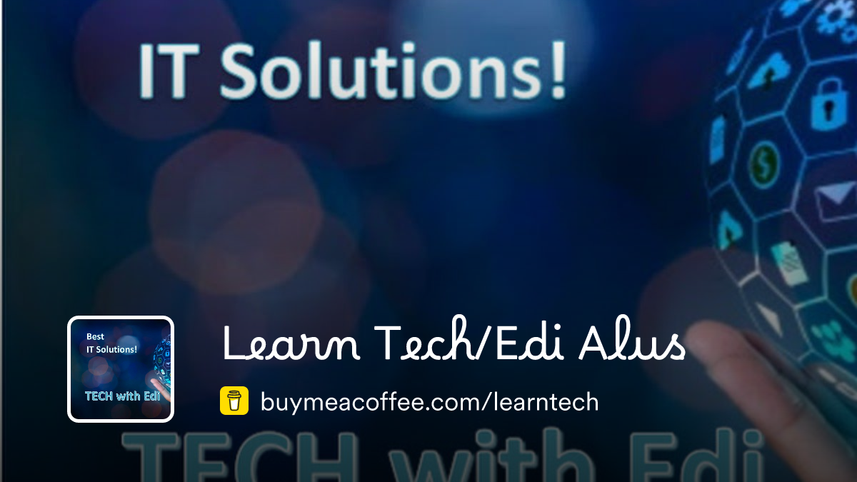 Learn Tech/Edi Alus - Buymeacoffee