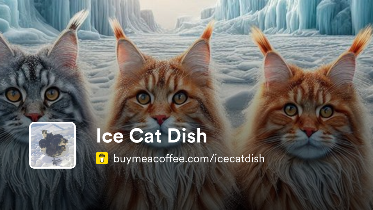 Ice Cat Dish is a digital art and wallpaper creator that love cats ...