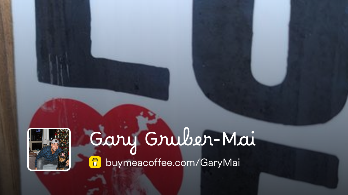 Gary Gruber-Mai - Buymeacoffee