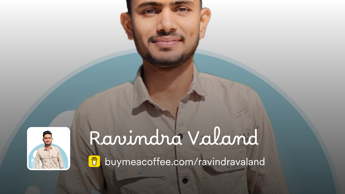 Ravindra Valand - Buymeacoffee