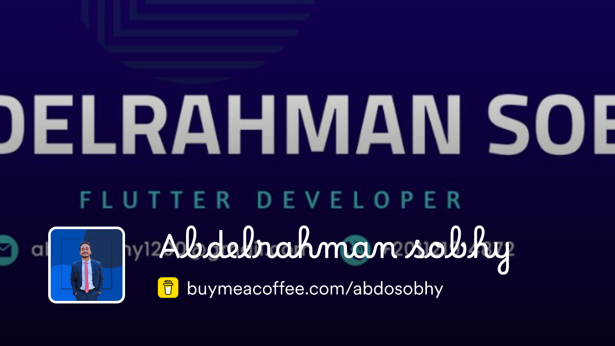 Abdelrahman sobhy - Buymeacoffee
