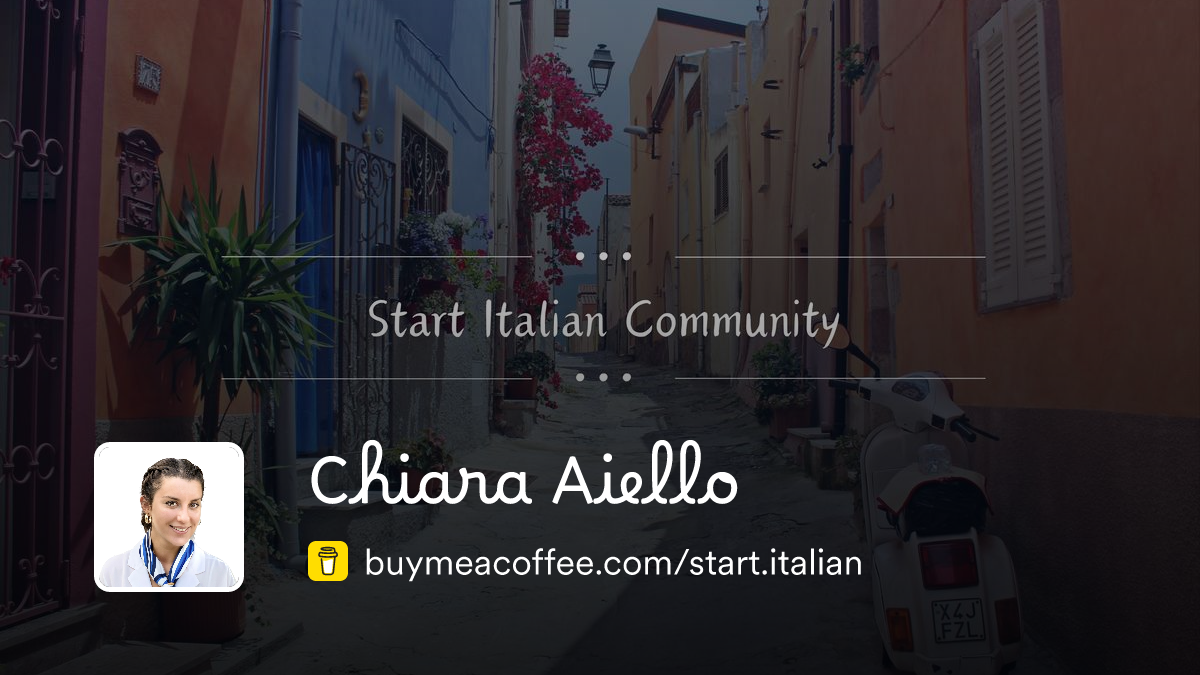 Chiara Aiello - Buymeacoffee