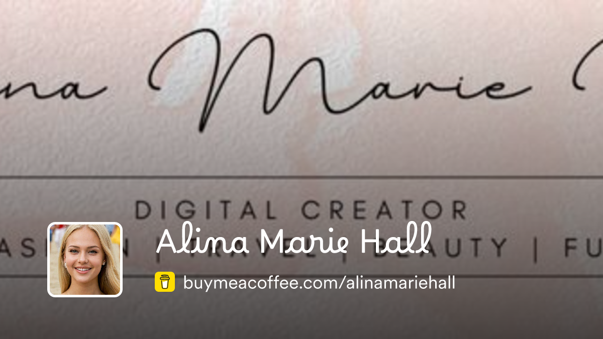 Extras | Alina Marie Hall - Buymeacoffee