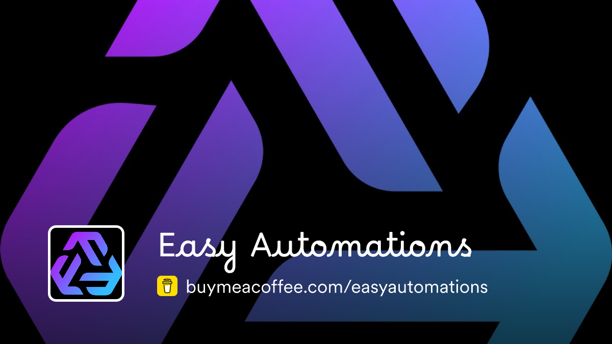 Easy Automations - Buymeacoffee