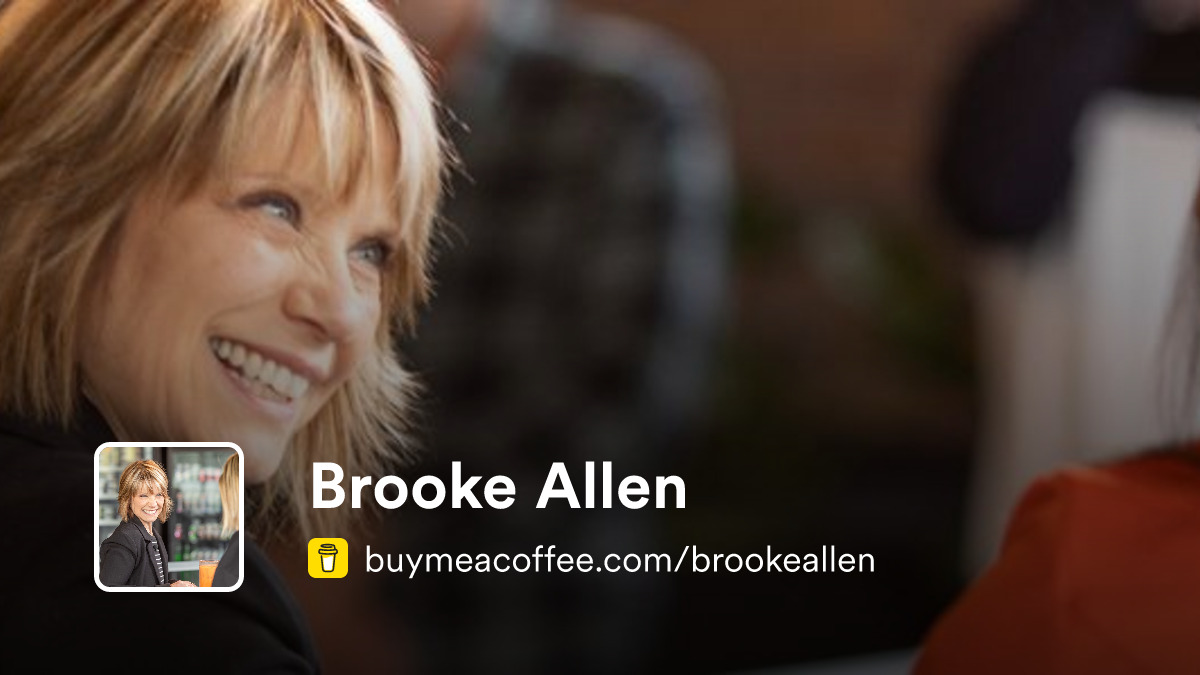 Brooke Allen is Host of a woman-focused, community-driven live-to-stream show - Buymeacoffee