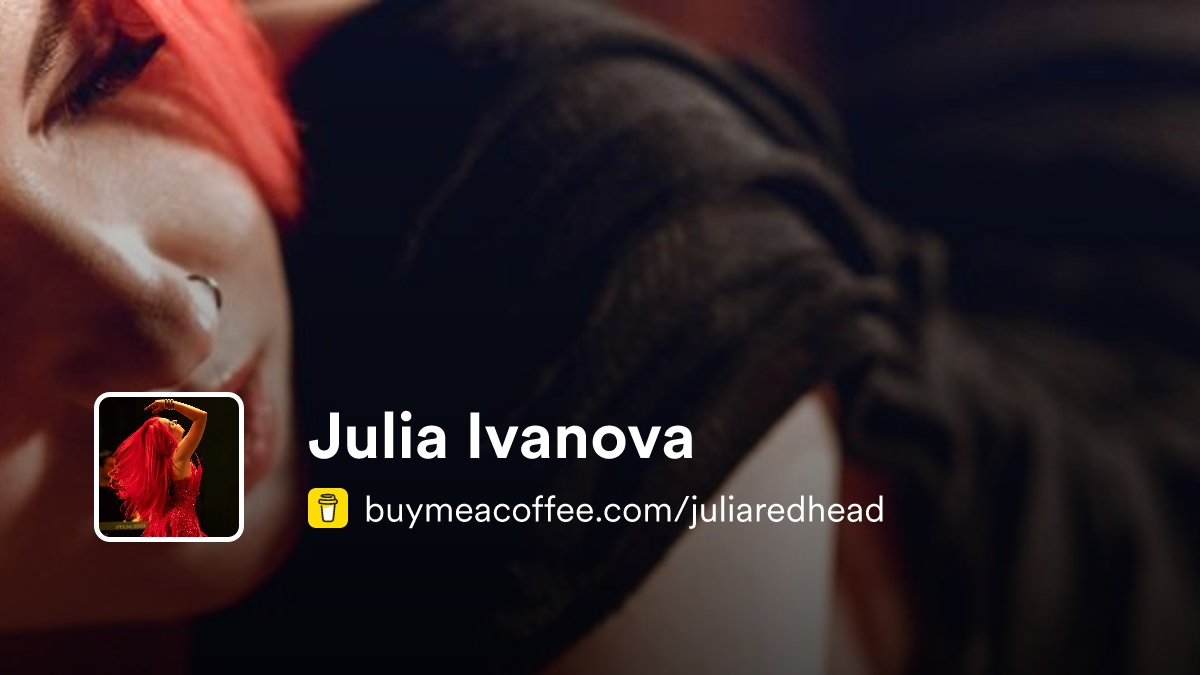Julia Ivanova is Creating your mood with my voice, drawings and energy!🤩🤘 - Buymeacoffee