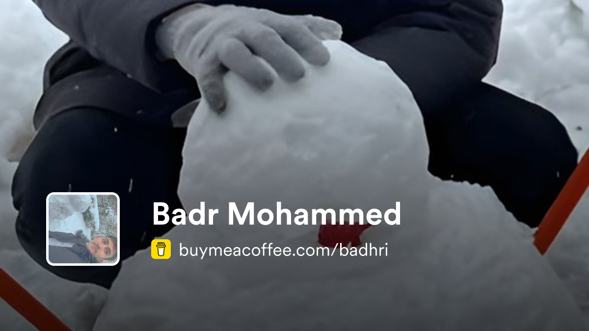 Badr Mohammed - Buymeacoffee